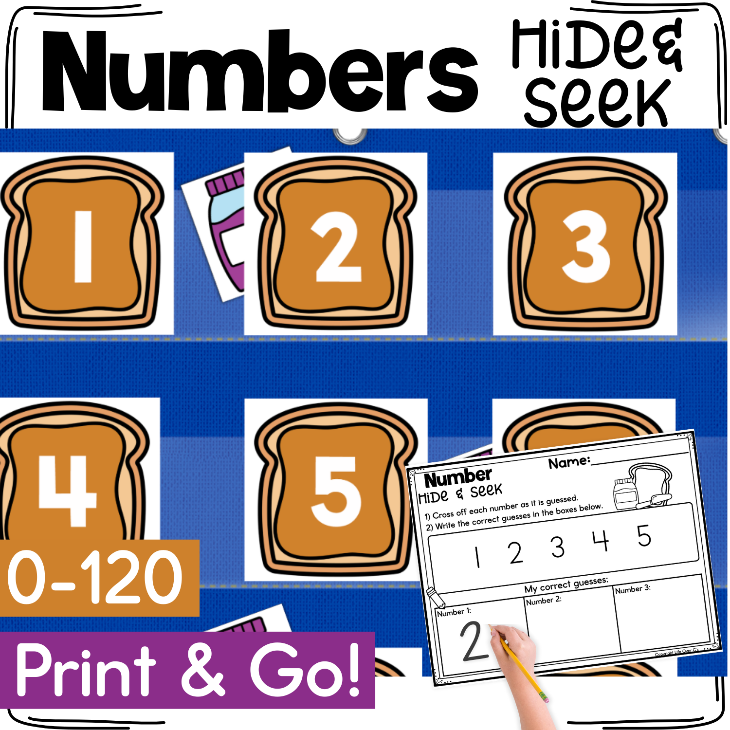 Numbers 0-120 Hide & Seek Pocket Chart Cards | Frog... – lifeovercs
