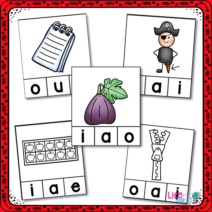 CVC Word Family Clip Cards | Literacy Centers for... | lifeovercs