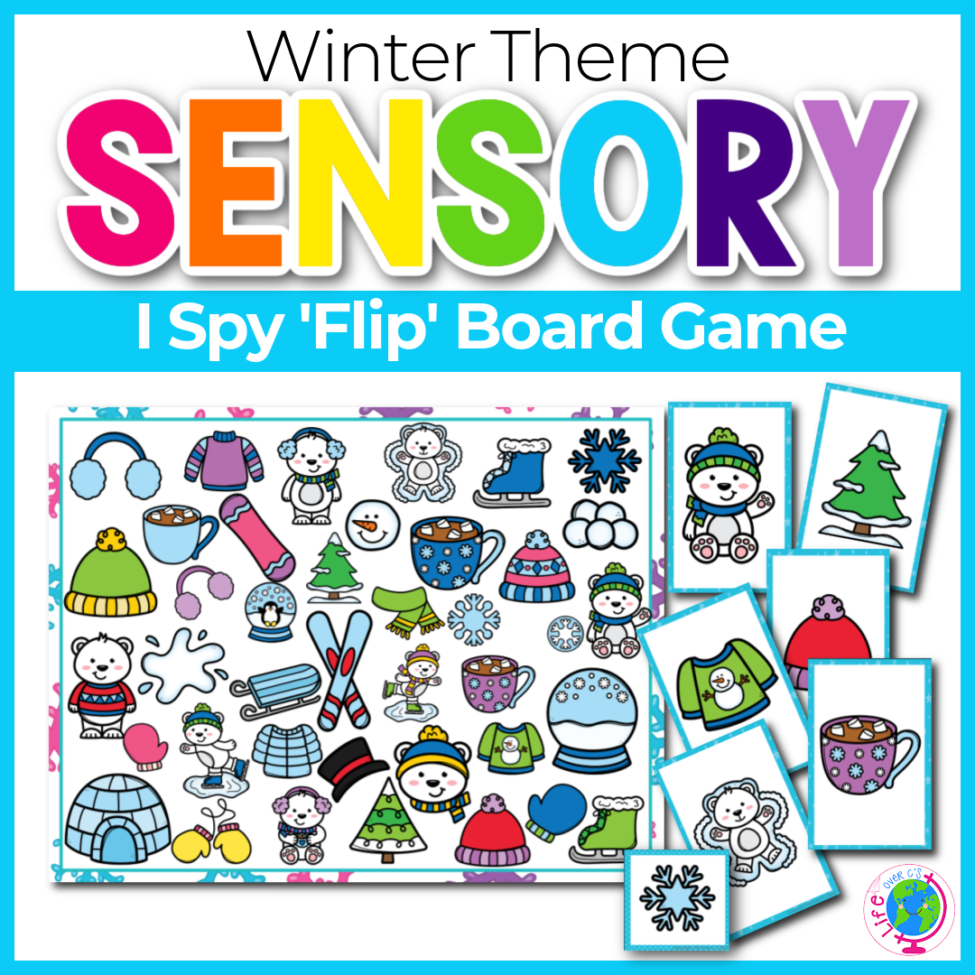 Winter Theme I Spy 'Flip' Board Game | lifeovercs