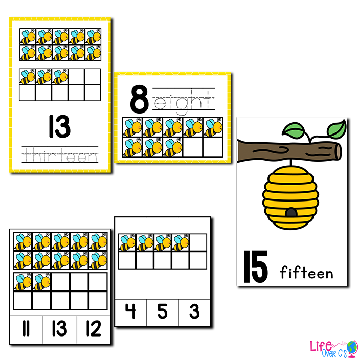 Beehive Theme Numbers 1-20 Counting Activities |... | lifeovercs