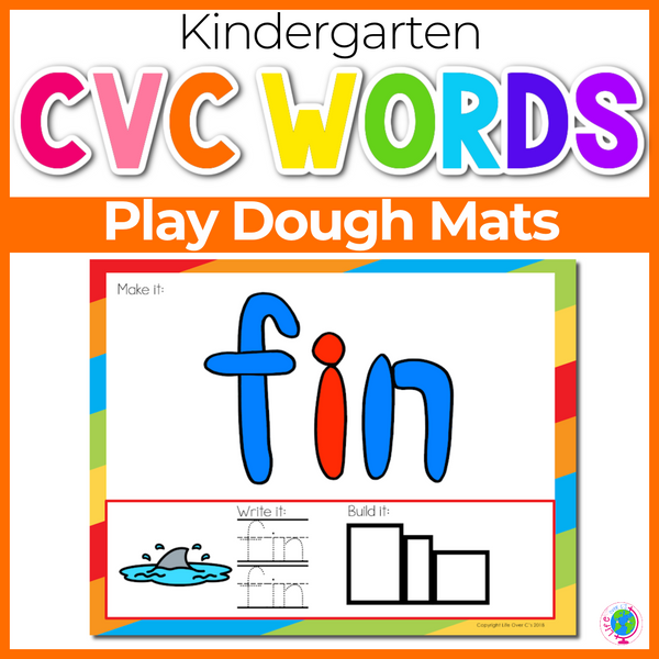 CVC Word Mats: Play Dough | lifeovercs