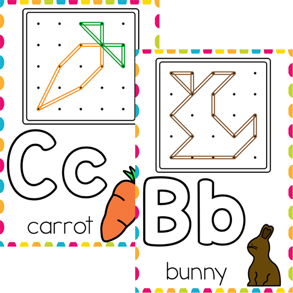 Fine Motor Mats for Easter | Geoboards | lifeovercs