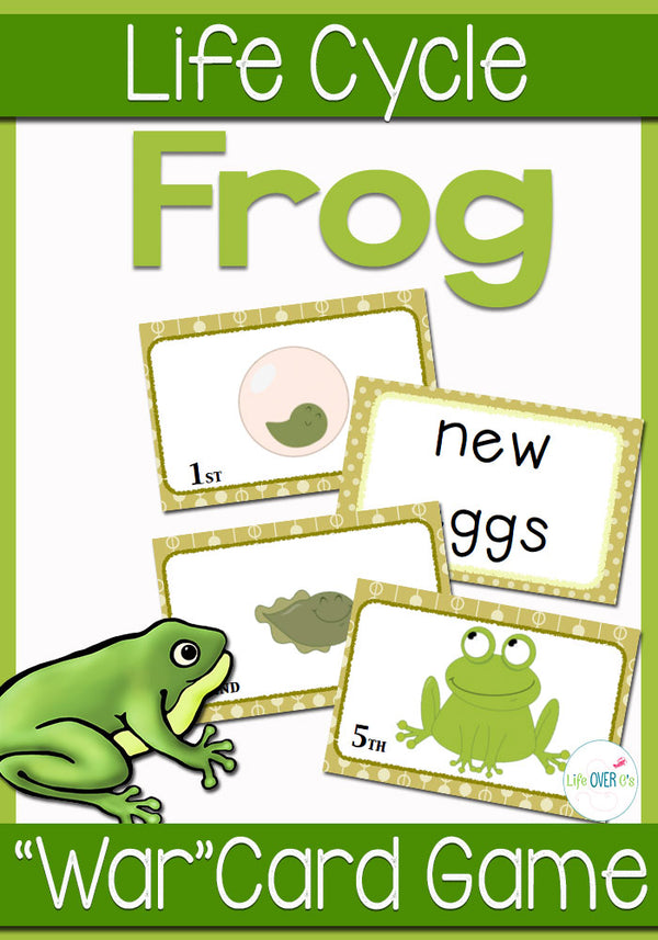 Frog Life Cycle War! Card Game | lifeovercs