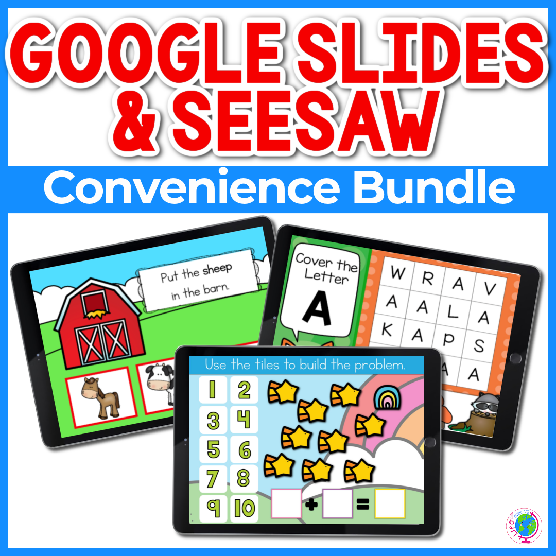 Google Slides and Seesaw GROWING Bundle | Convenience Pack | lifeovercs
