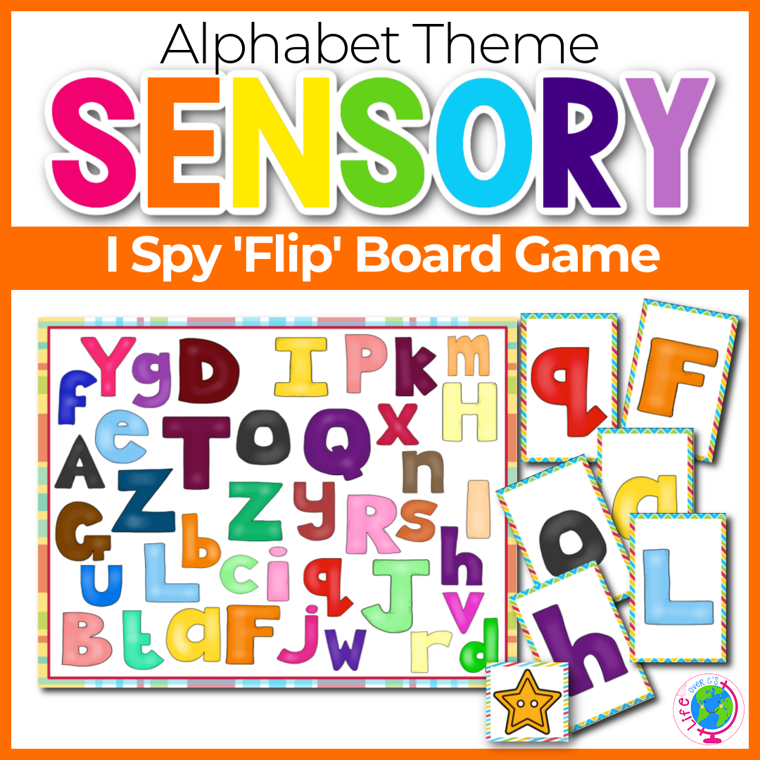 Alphabet Theme I Spy 'Flip' Board Game – lifeovercs