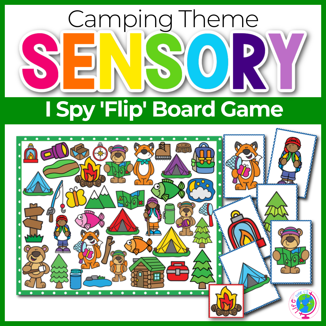 Camping Theme I Spy 'Flip' Board Game – lifeovercs