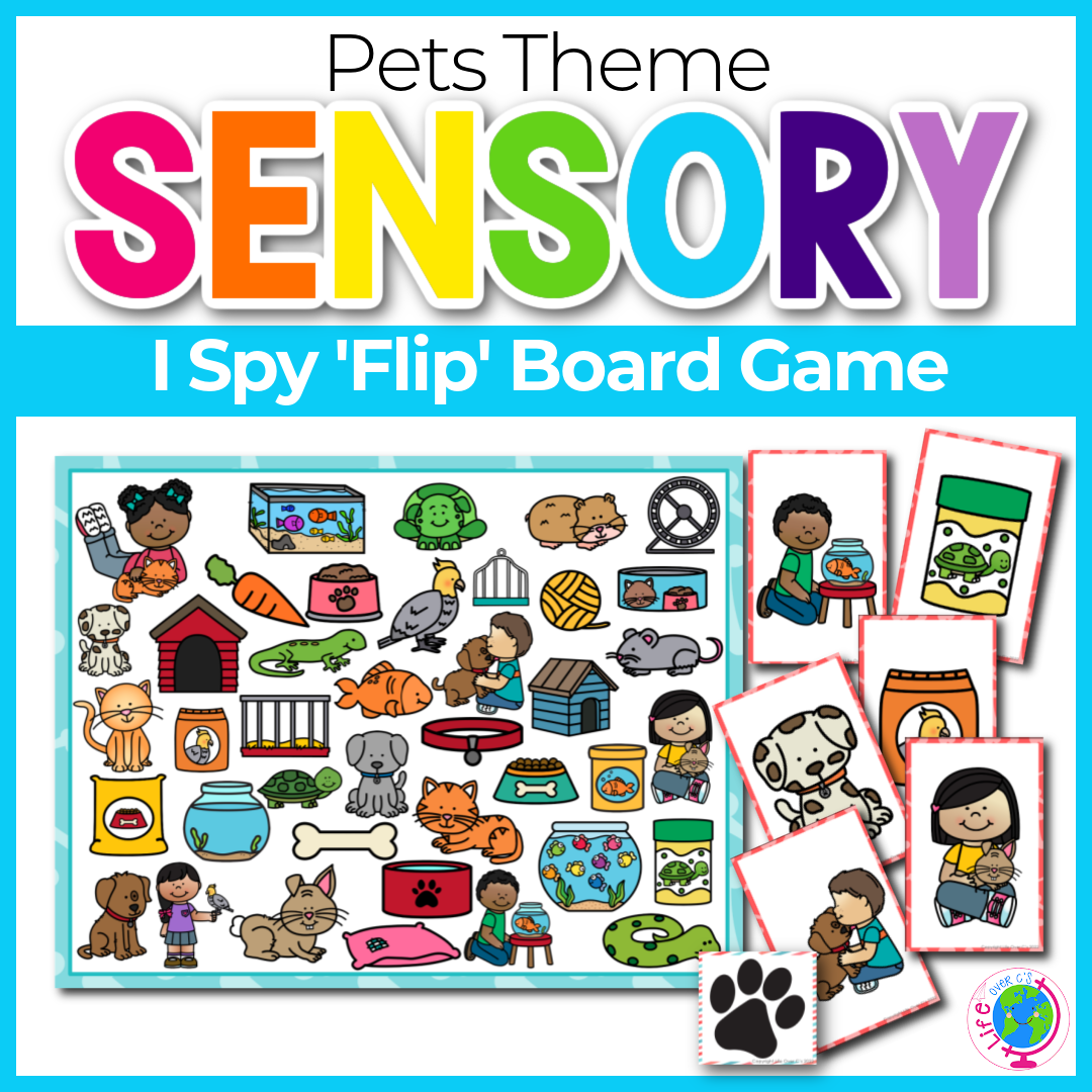 Pets Theme I Spy 'Flip' Board Game – lifeovercs