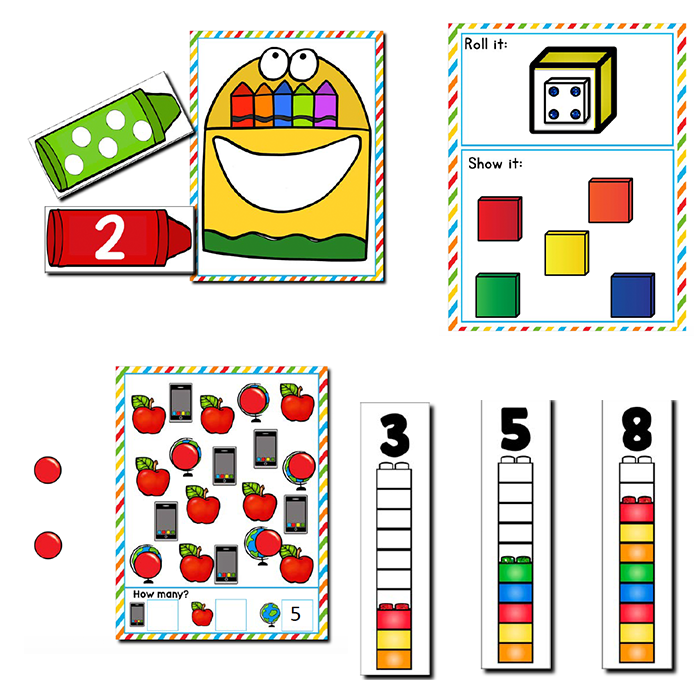 Numbers 1-10 | Pre-k/Preschool Math Centers | lifeovercs