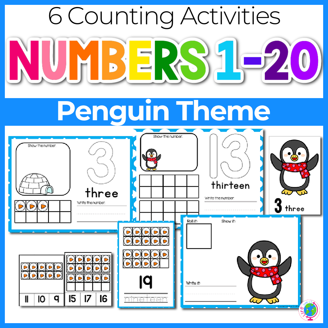 Snow Theme Numbers 1-20 Counting Activities |... | lifeovercs