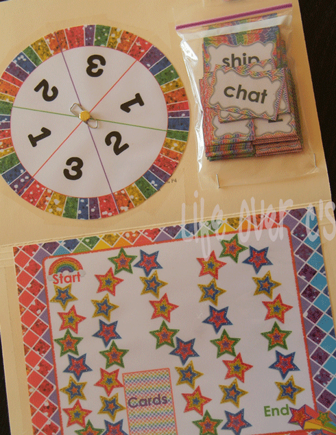 Initial Blends Board Game Rainbow Themed CCVC/CCCVC | lifeovercs