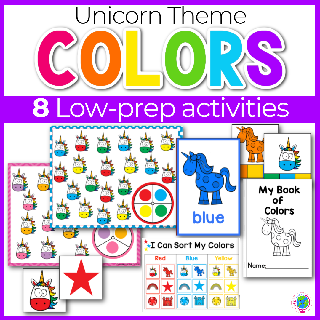 Unicorn Color Activities for Preschool – lifeovercs